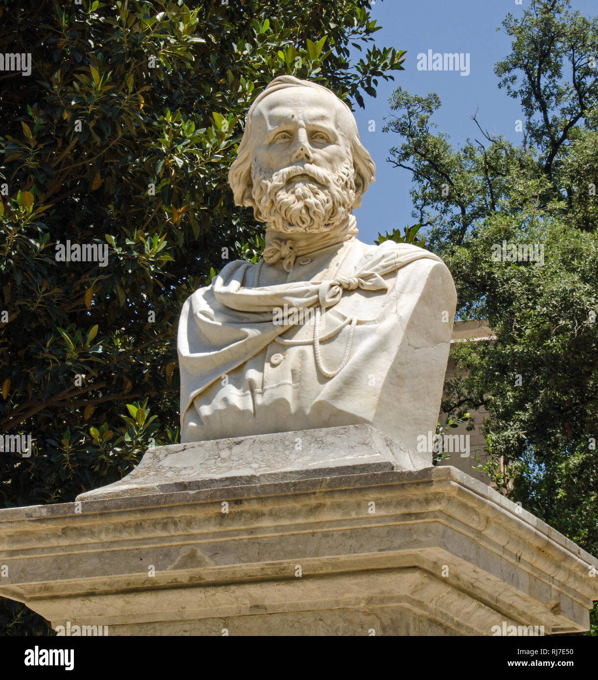 Monument to the Italian hero Giuseppe Garibaldi in the gardens named ...