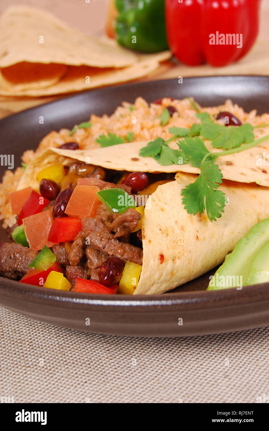 Beef burrito hi-res stock photography and images - Alamy