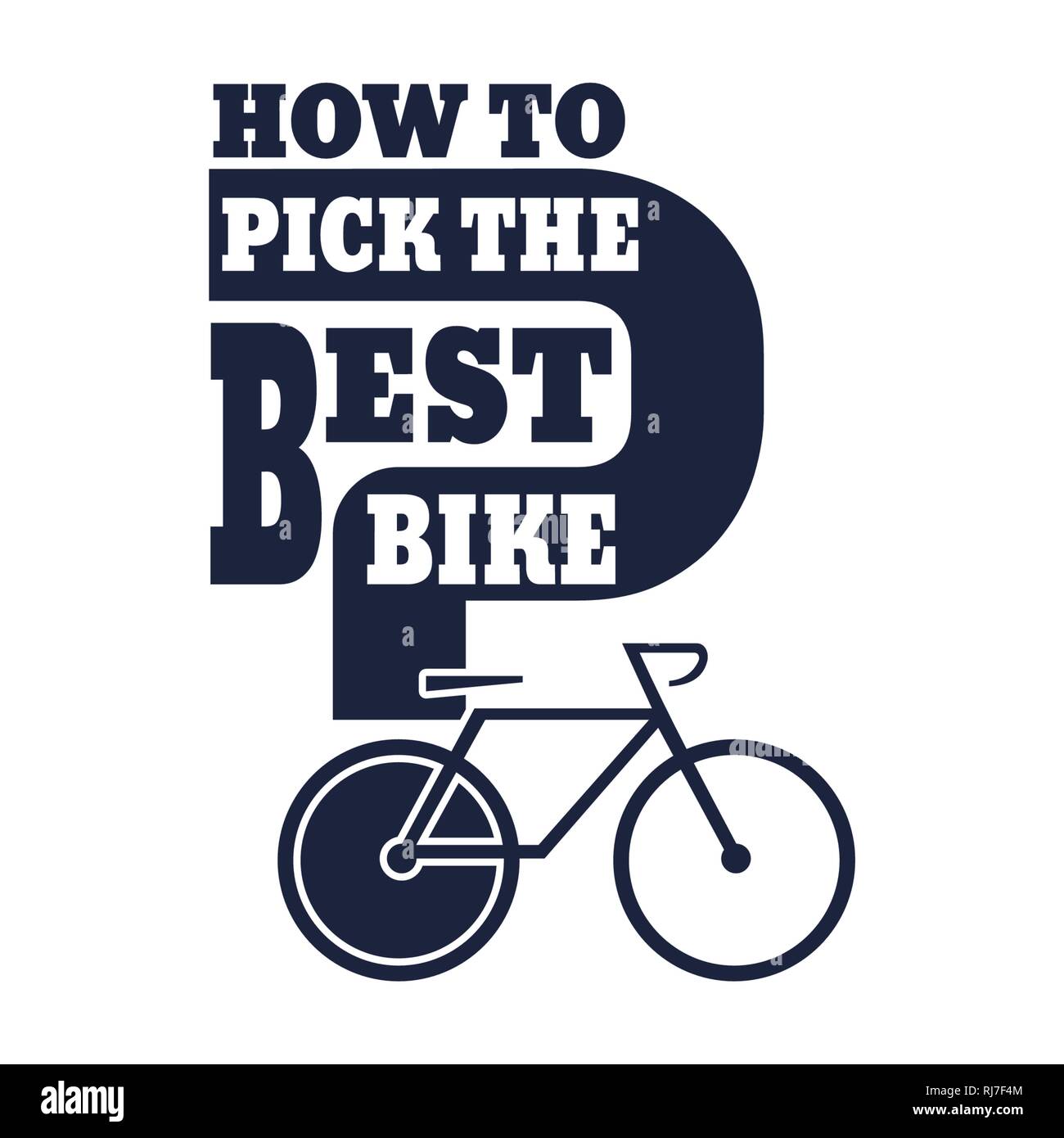 How to pick the best bike question Stock Vector Image & Art - Alamy