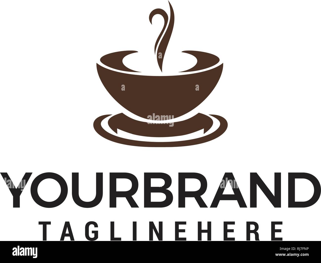 Coffee and tea cup Design Template Stock Vector Image & Art - Alamy