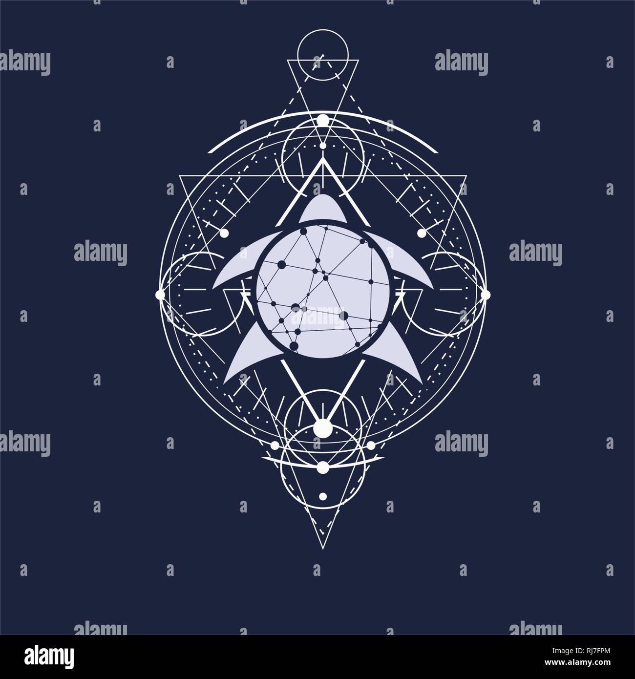 Mystical occult symbol Stock Vector Image & Art - Alamy