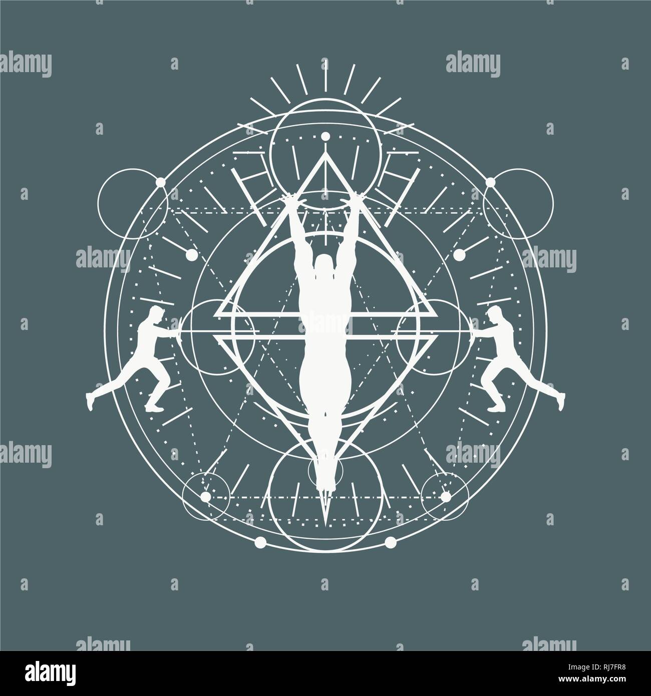 Esoteric Mystical Symbols Stock Vector Image & Art - Alamy