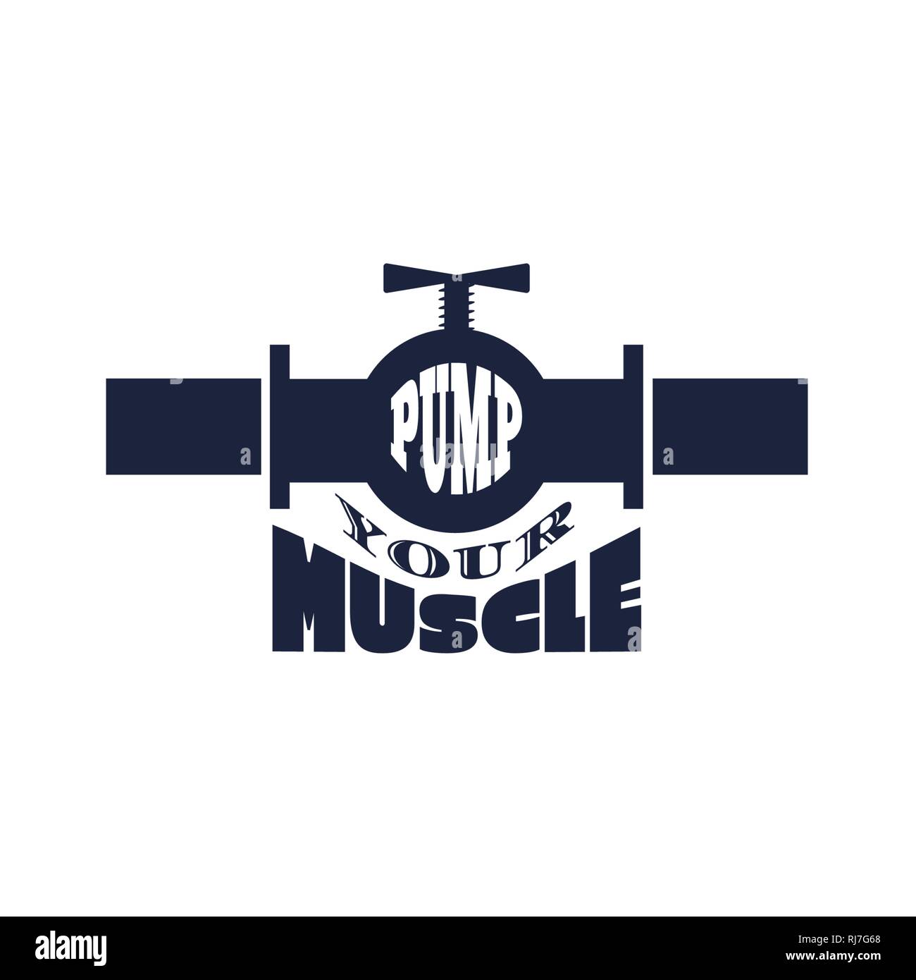 Pump font Stock Vector Images - Alamy