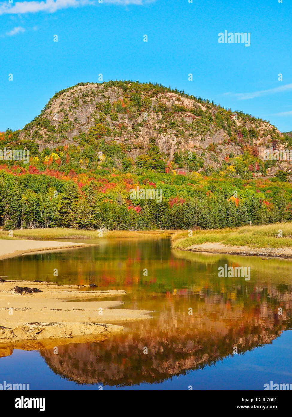 The Beehive, Sand Beach, Acadia National Park, Maine, USA Stock Photo ...