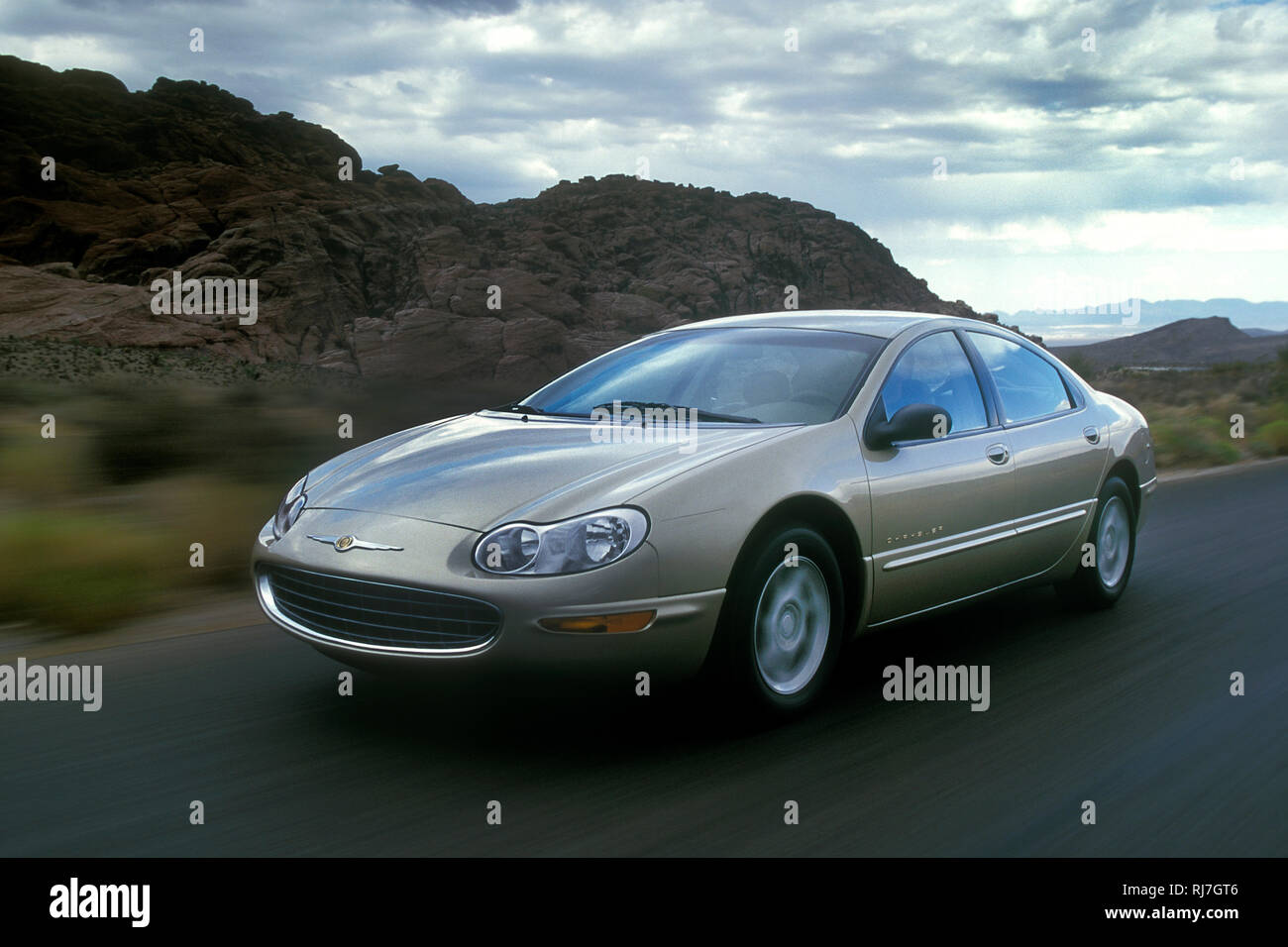 1997 Chrysler Concorde driving in Nevada USA Stock Photo - Alamy