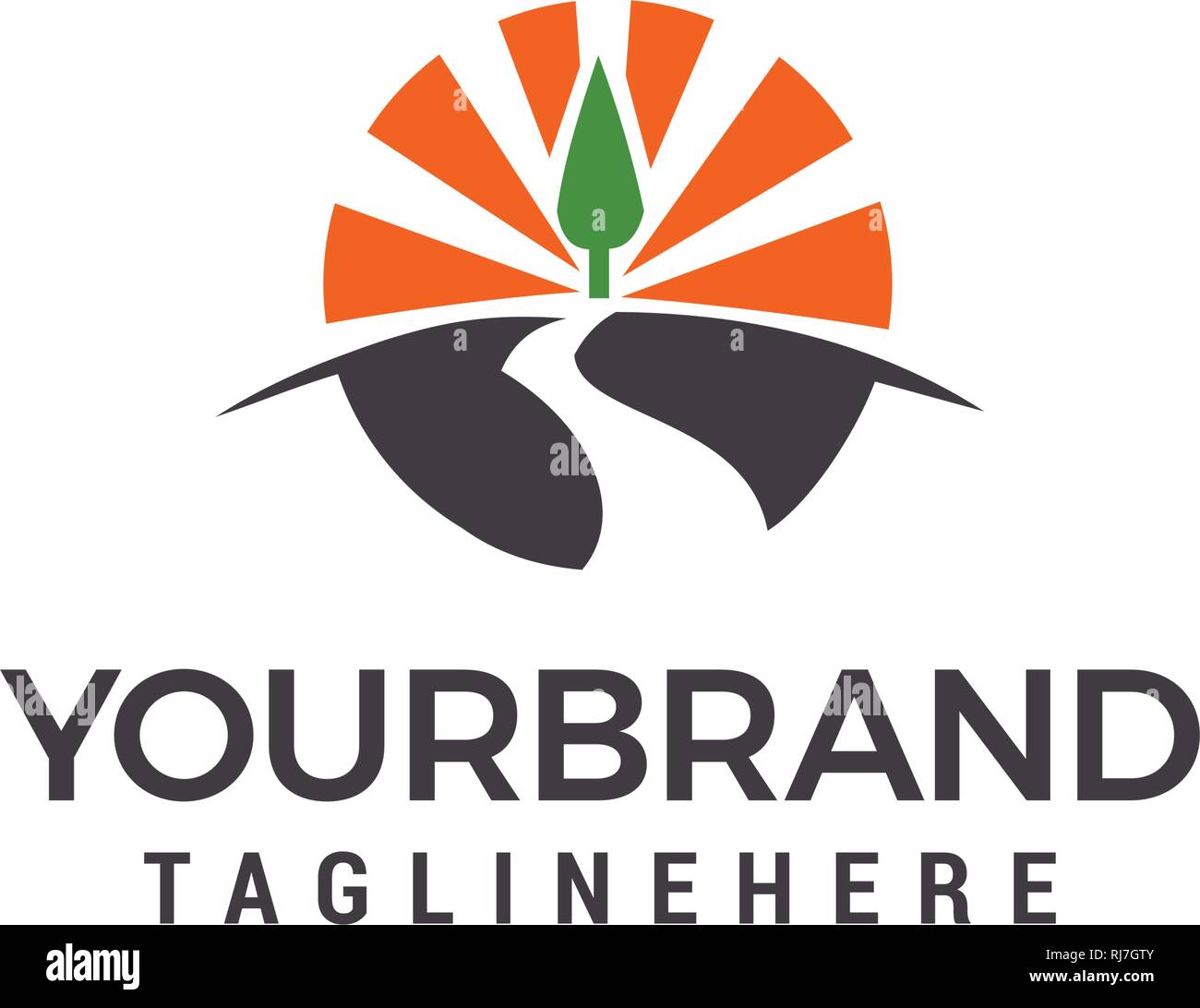 road tree Logo Design Template Stock Vector Image & Art - Alamy