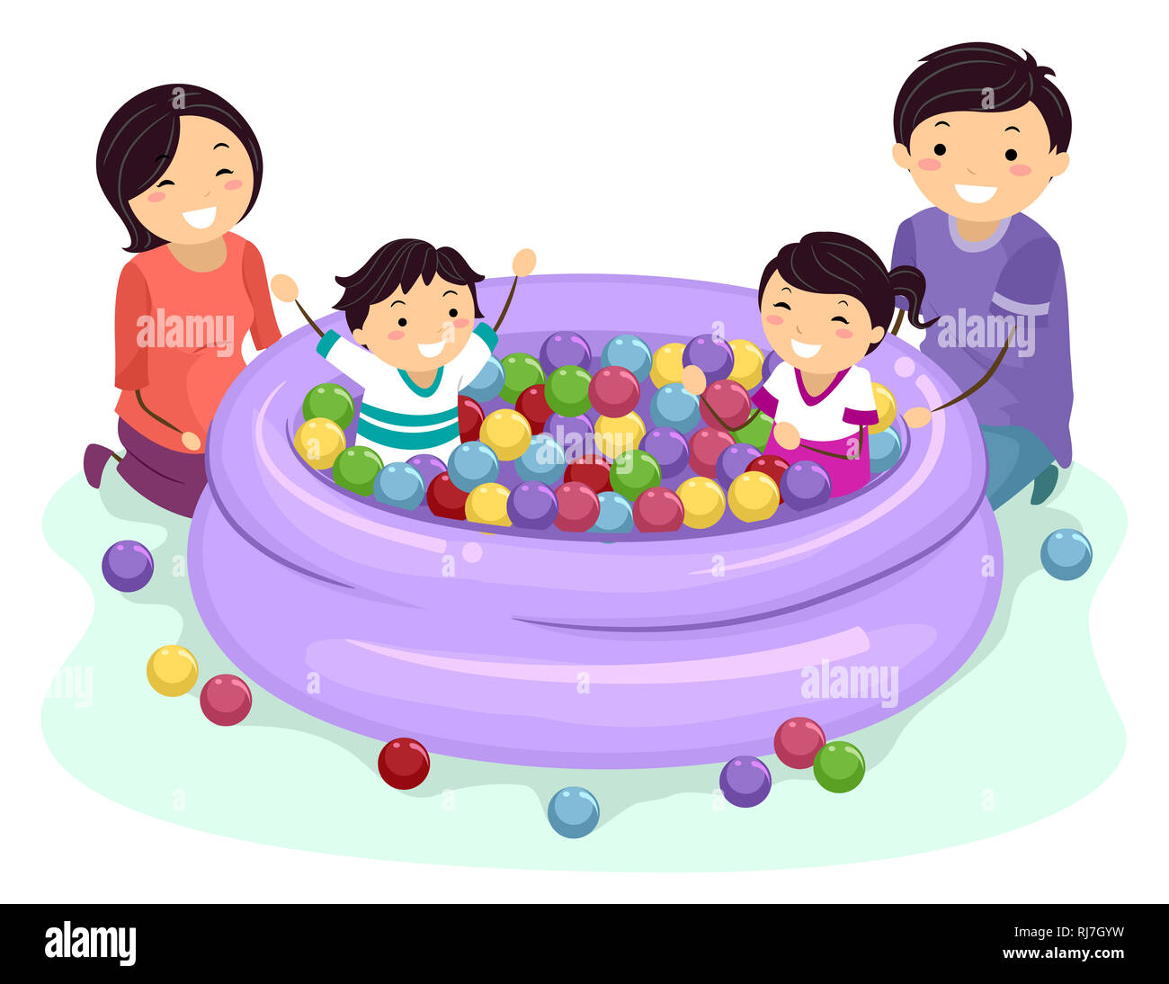 Cartoon pool ball hi-res stock photography and images - Alamy