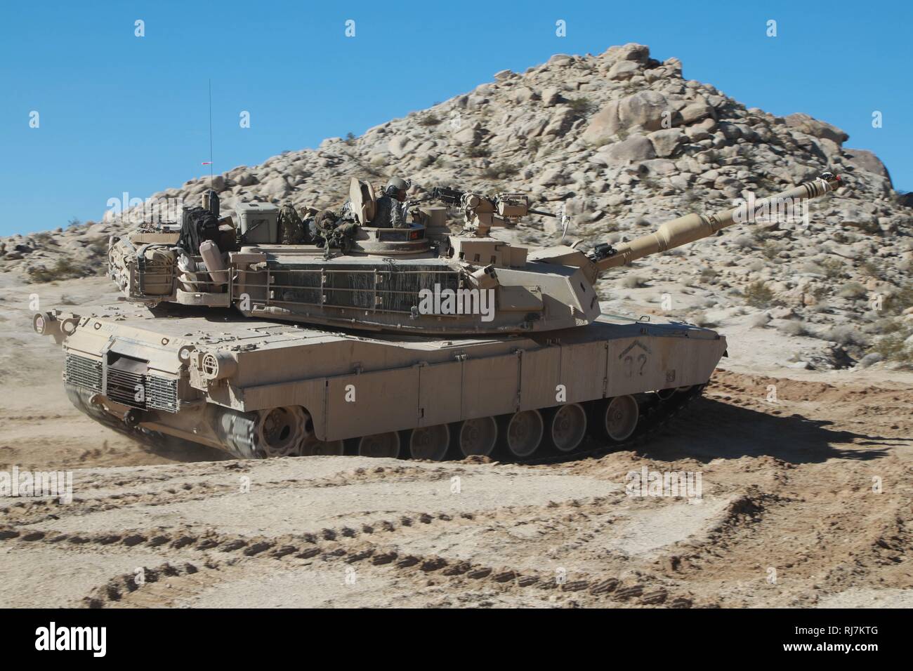 A U.S. Army M1A2 Abrams tank assigned to 3rd Armored Brigade Combat ...