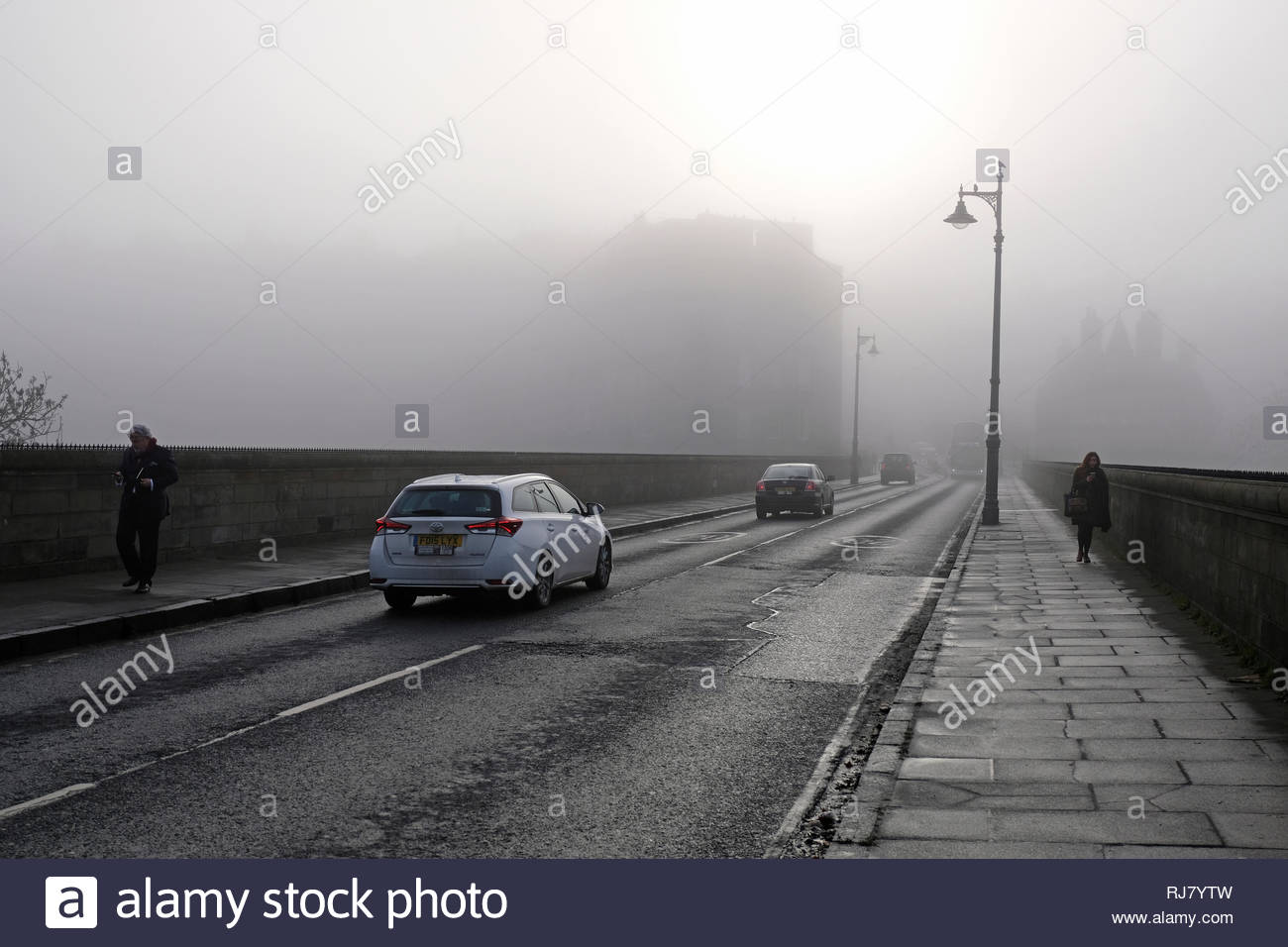 Edinburgh, United Kingdom. 5th February 2019. Foggy weather affecting ...