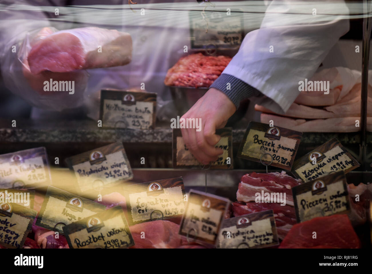 Polish butcher shop hi-res stock photography and images - Alamy