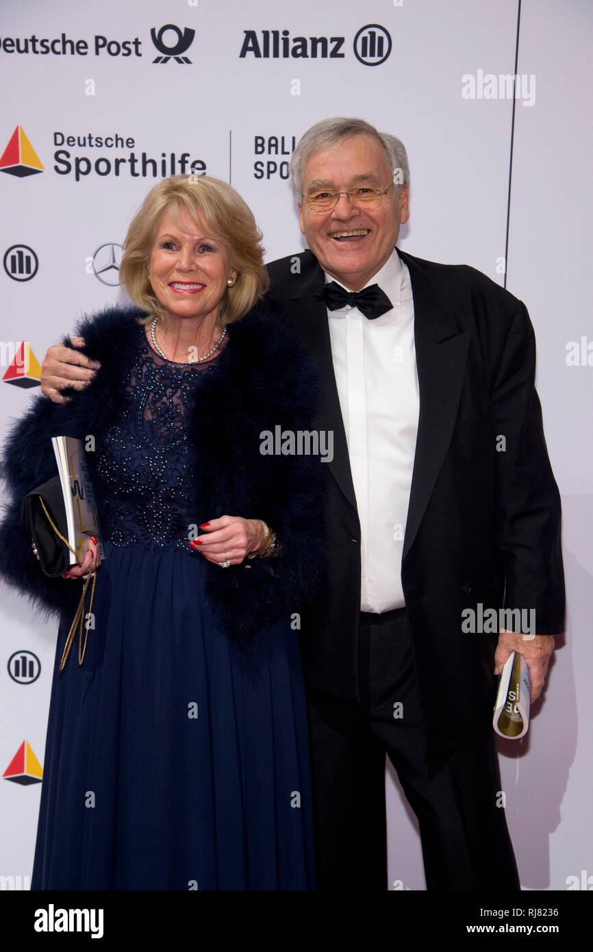 Karin TIETZE-LUDWIG, presenter, lotto-fairy, companion unidentified ...