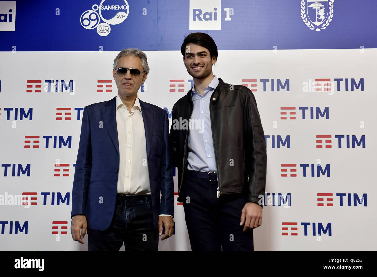 Sanremo, 69th Festival of Italian song 2019. Press Conference Andrea ...