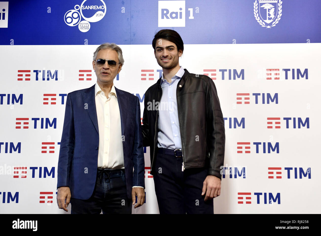 Sanremo, 69th Festival of Italian song 2019. Press Conference Andrea ...