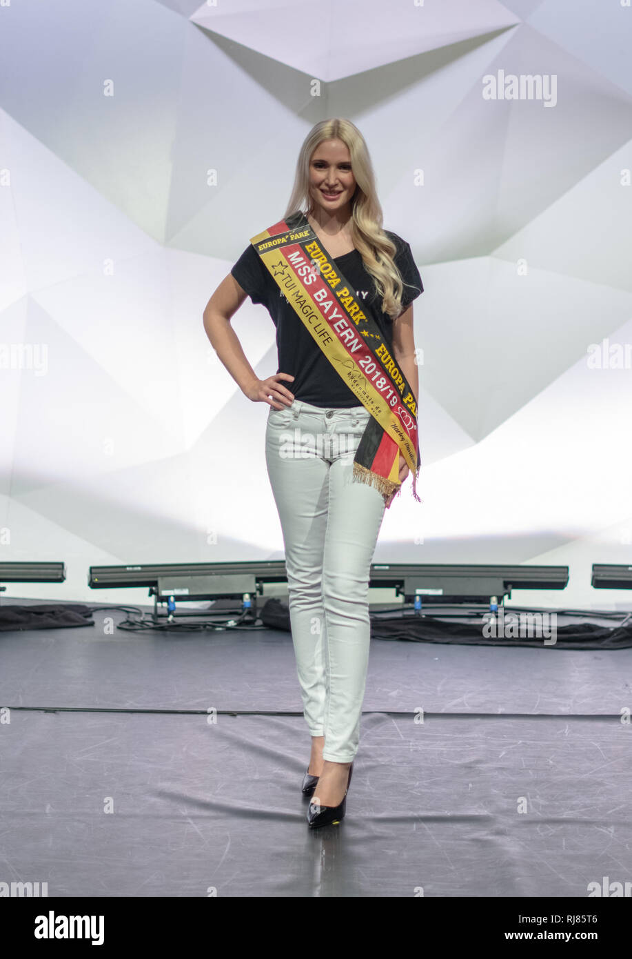 Rust, Germany. 04th Feb, 2019. Verena Mann (Miss Bayern), candidate for ...