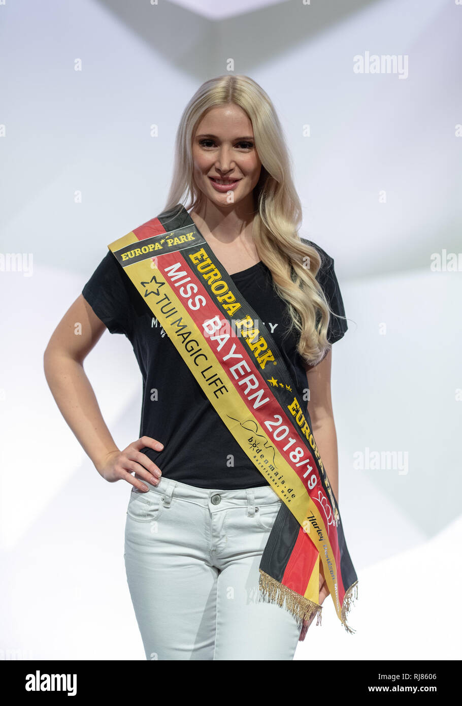 Rust, Germany. 04th Feb, 2019. Verena Mann (Miss Bayern), candidate for ...
