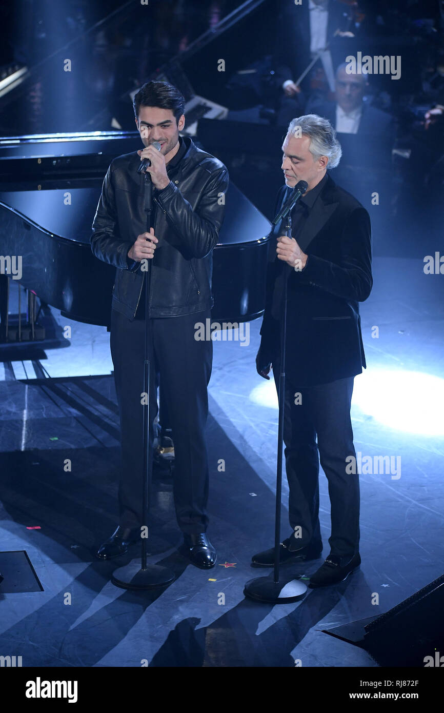 Andrea bocelli and matteo bocelli hi-res stock photography and images ...