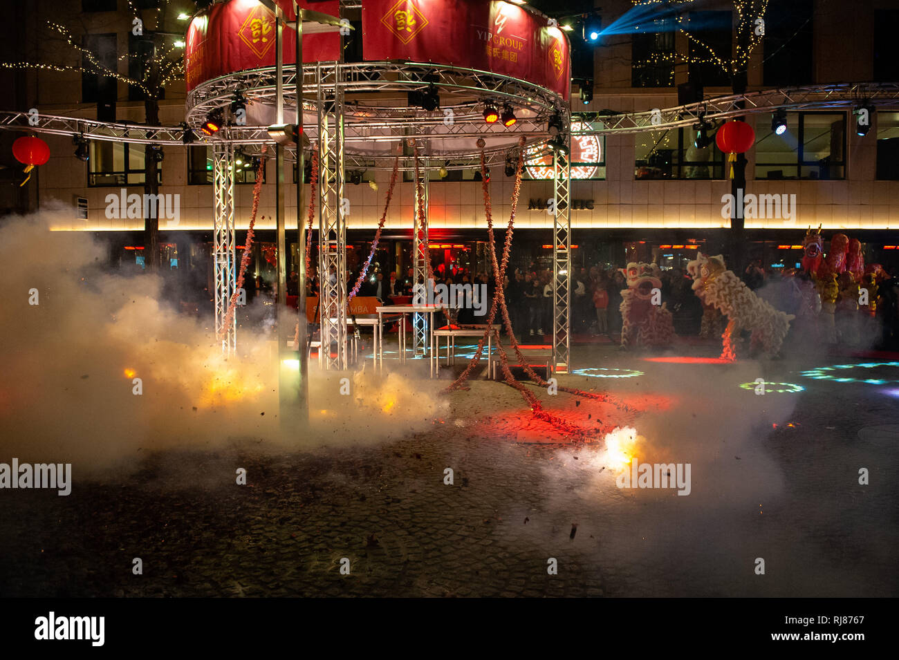 Amsterdam, North Holland, Netherlands. 5th Feb, 2019. Fireworks seen at ...