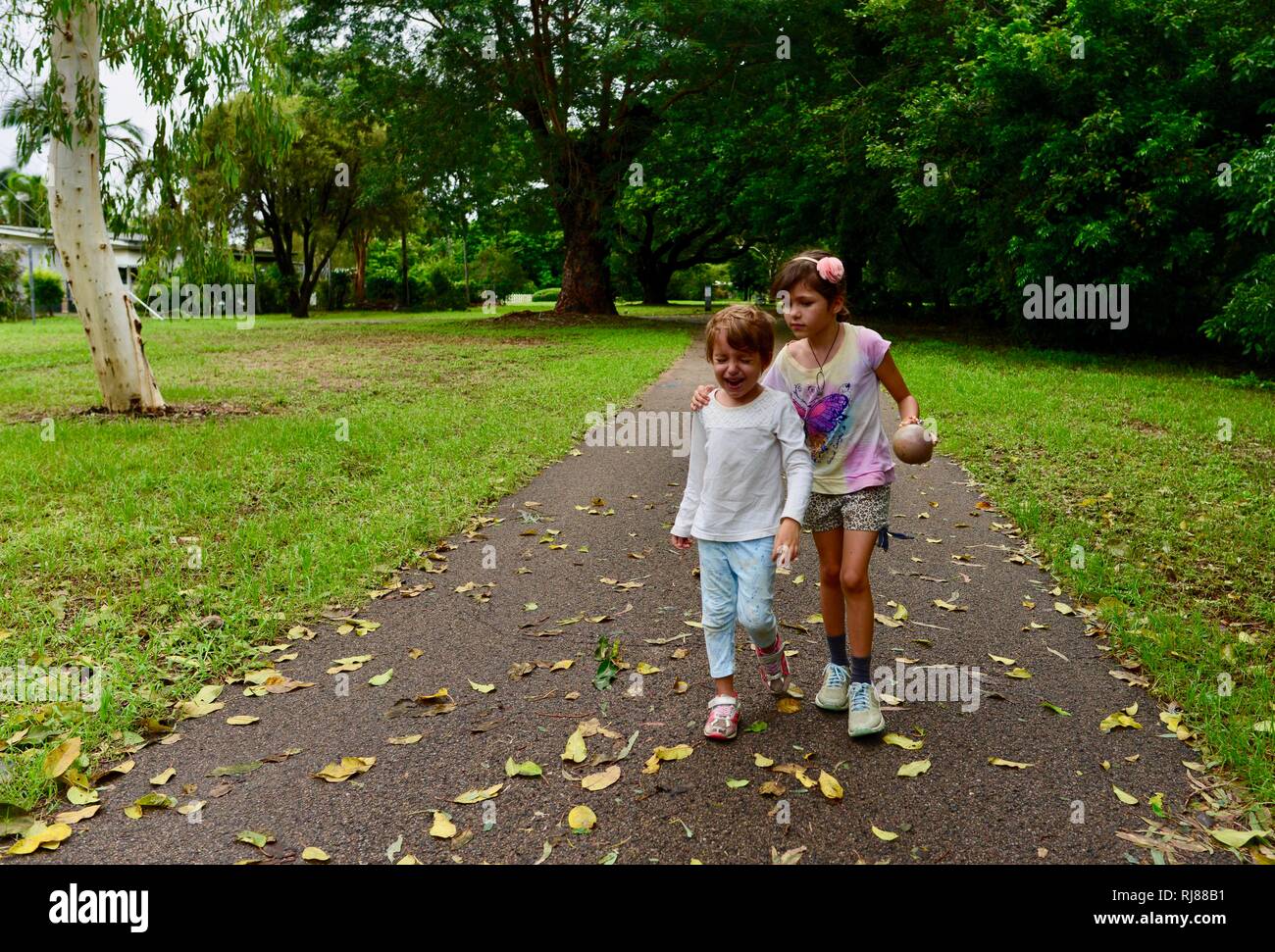 Child crying while walking, Townsville, Queensland, Australia. 5th ...
