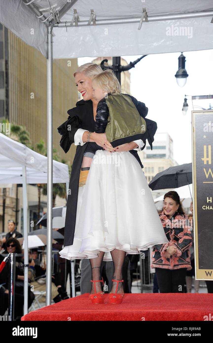 Los Angeles, CA, USA. 5th Feb, 2019. Pink, Jameson Moon Hart at the ...