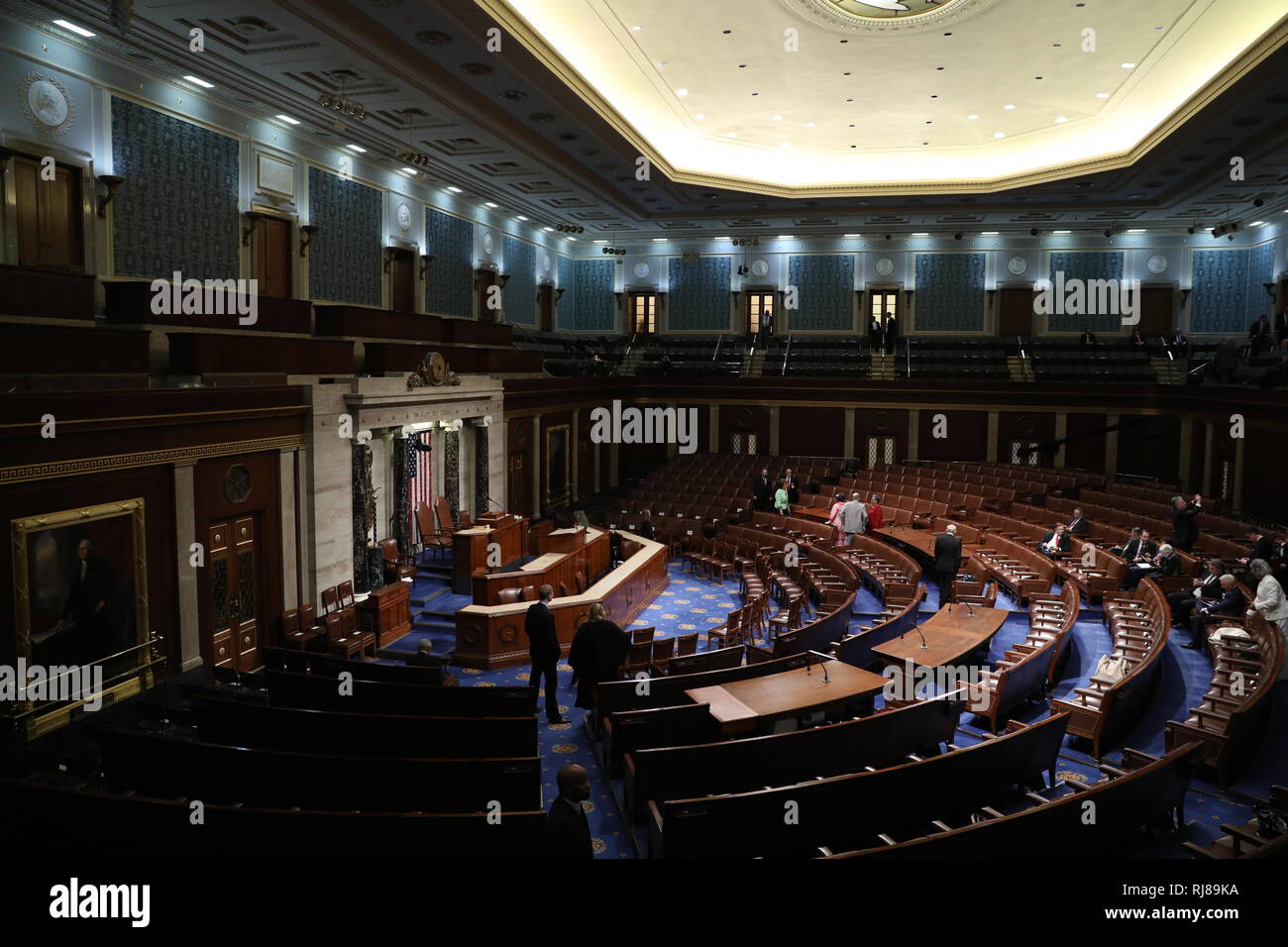 Empty Senate Chamber