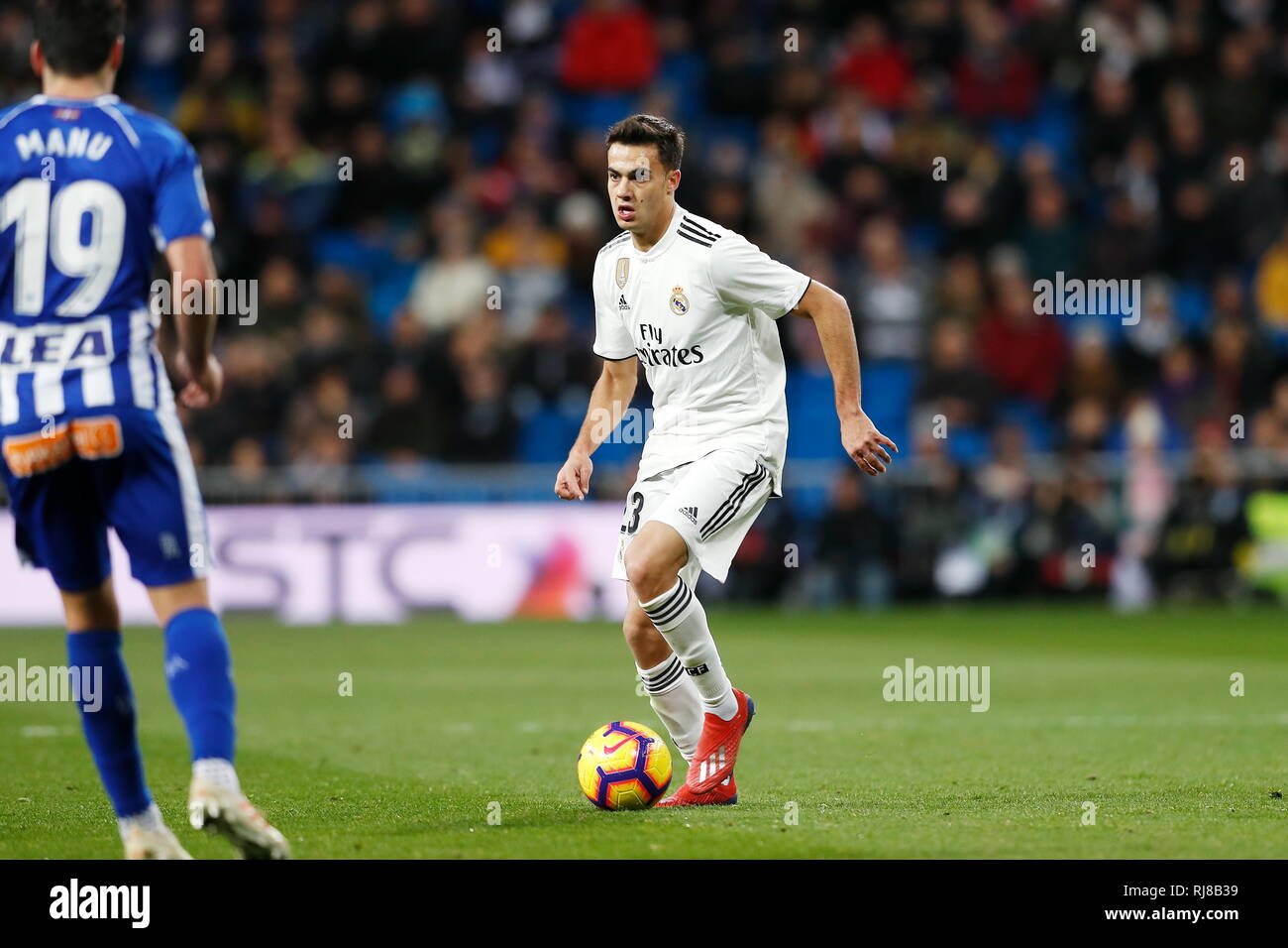 Madrid, Spain. 3rd Feb, 2019. Sergio Reguilon (Real) Football/Soccer ...