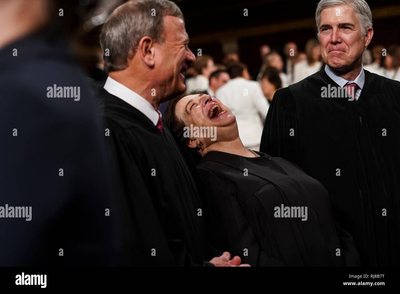 FEBRUARY 5, 2019 - WASHINGTON, DC: Supreme Court Justices John Roberts ...