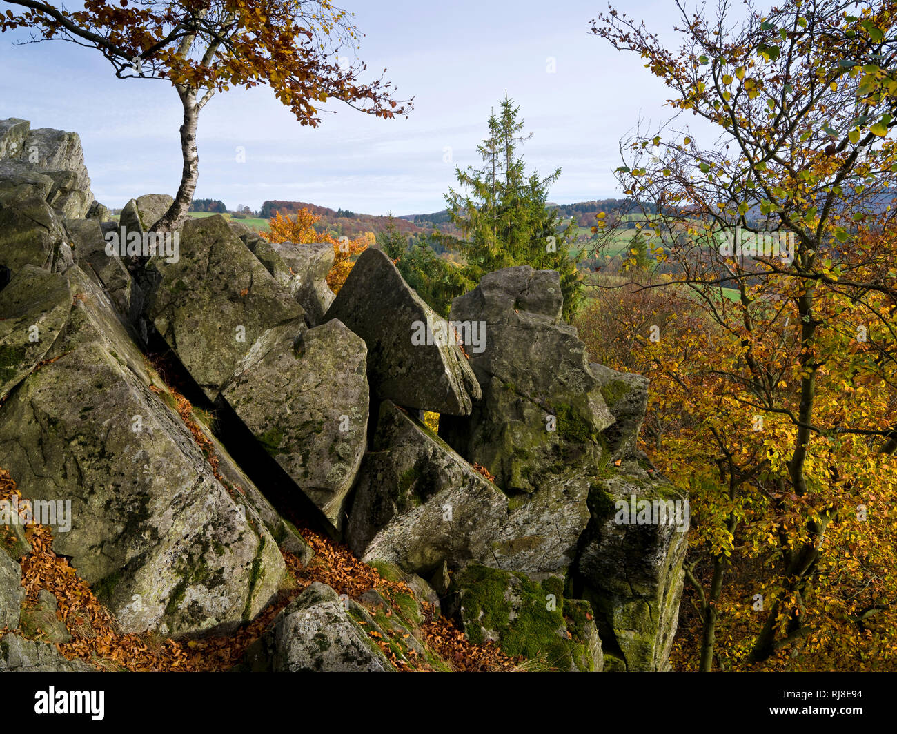 Deutschland, Hessen, Naturpark Hessische Rhön, UNESCO ...
