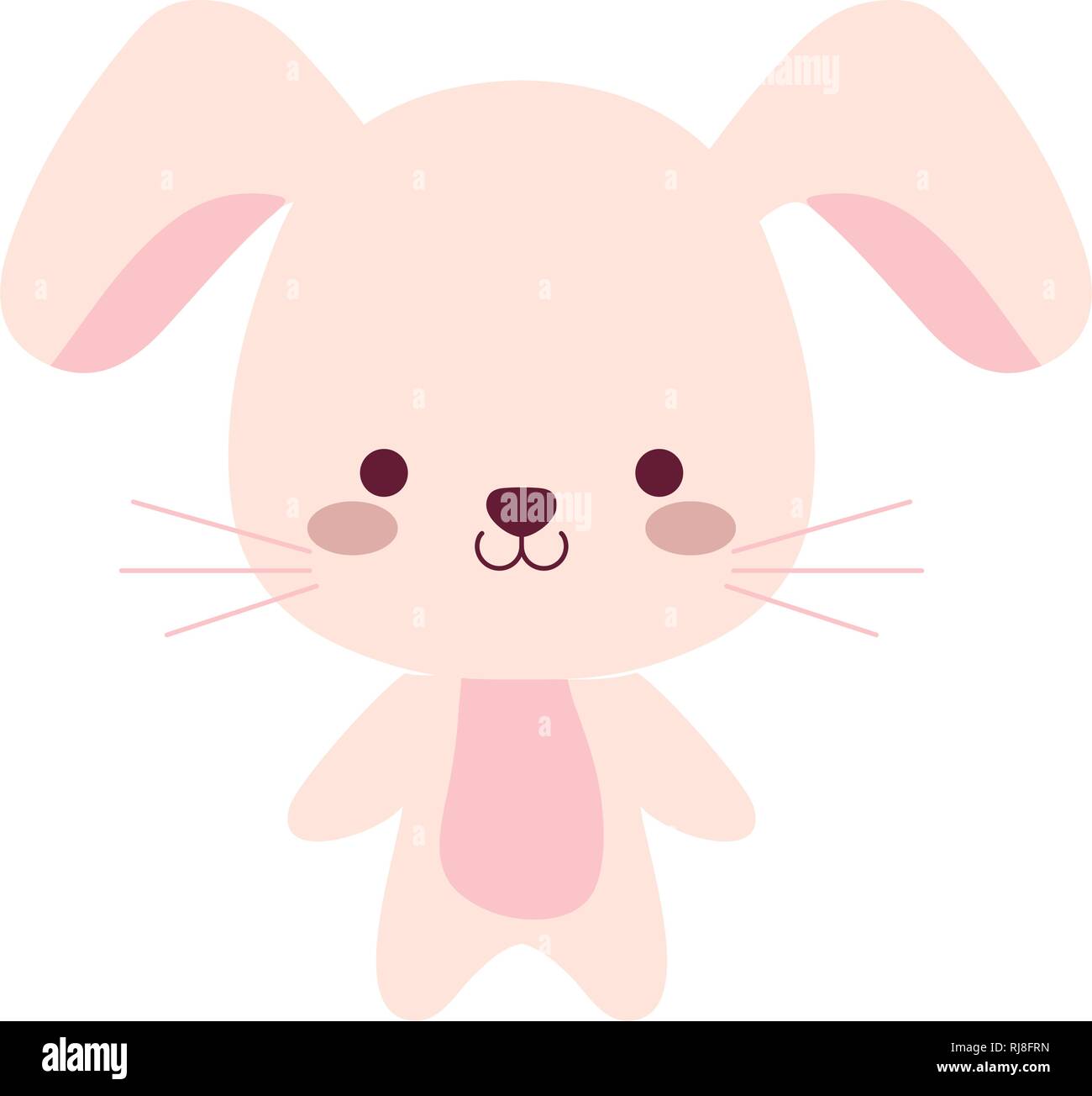 cute and little rabbit character vector illustration design Stock ...