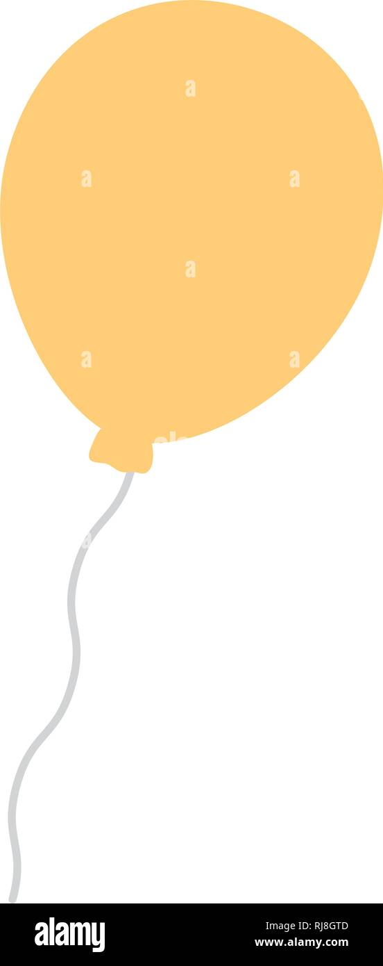 Balloon Helium Floating Icon Vector Illustration Design Stock Vector