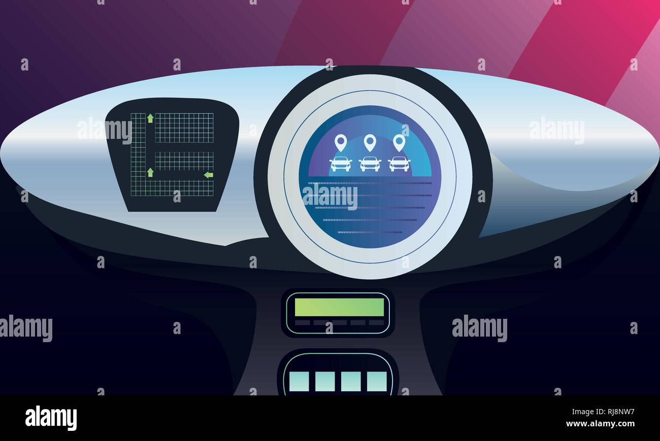 Autonomous Driving Technology Stock Vector Images - Alamy