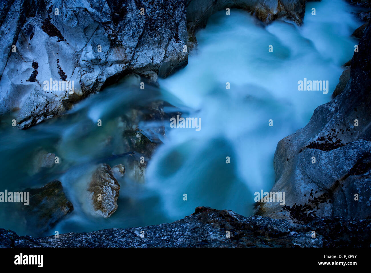Blick in die Kaiserklamm, Brandenberger Alpen, Tirol, Österreich Stock ...