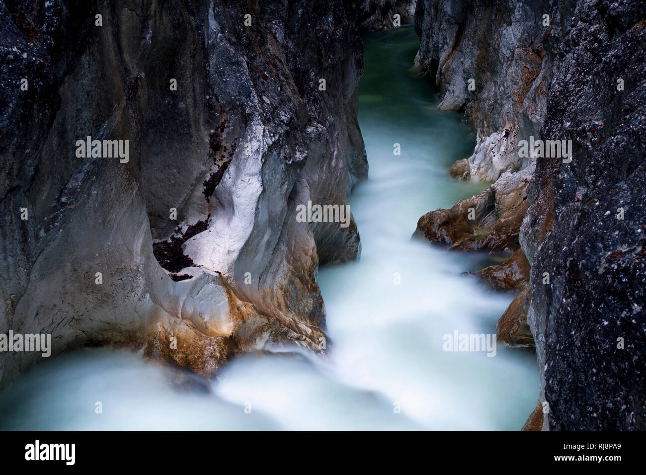 Blick in die Kaiserklamm, Brandenberger Alpen, Tirol, Österreich Stock ...