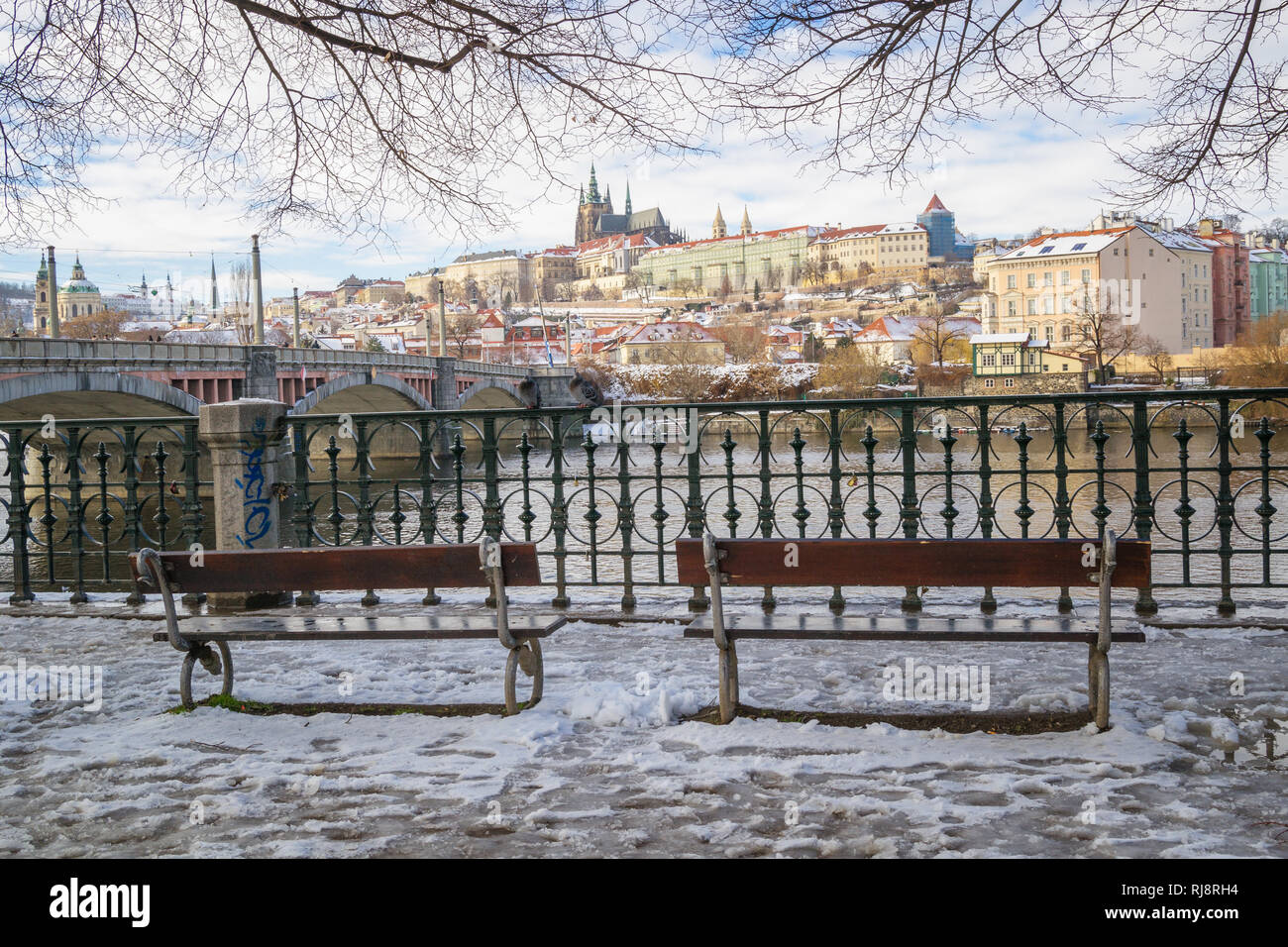 Prague snow winter hi-res stock photography and images - Alamy