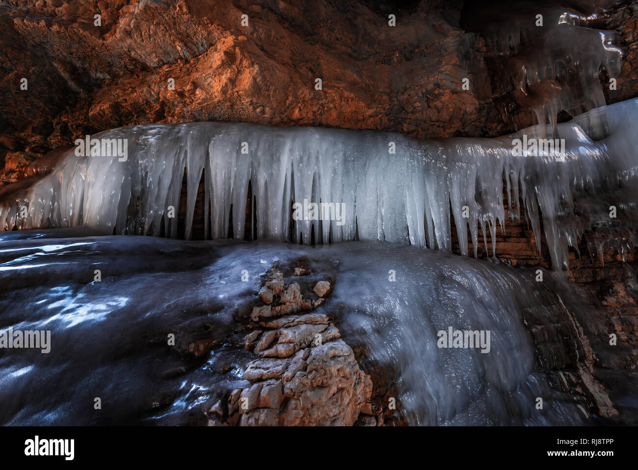Azerbaijan mountain waterfall rocky hi-res stock photography and images ...