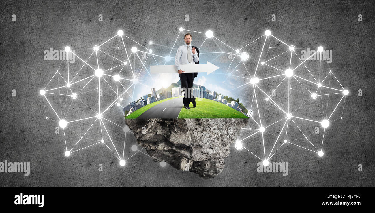 Showing right business direction Stock Photo - Alamy