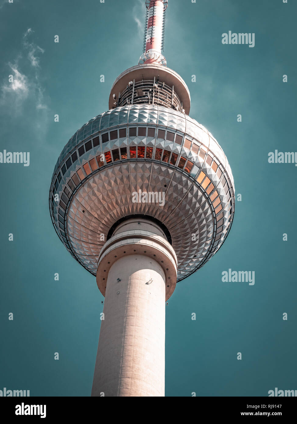 Berlin Television Tower, low angle Stock Photo - Alamy