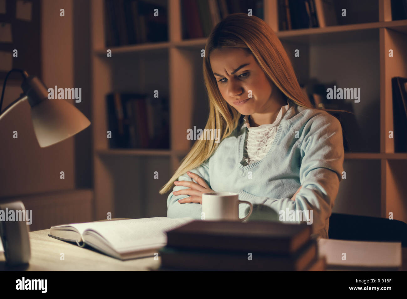 Angry student studying hi-res stock photography and images - Alamy