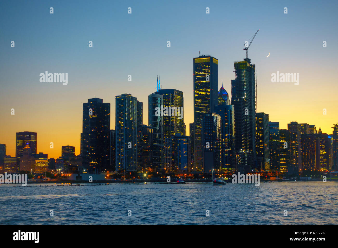 Chicago downtown skyscrapers skyline panorama Stock Photo - Alamy