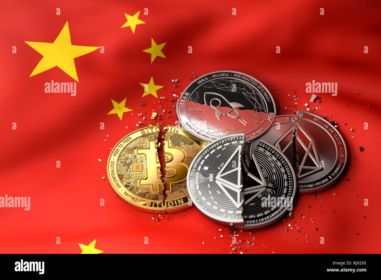 Flag raising beijing hi-res stock photography and images - Alamy