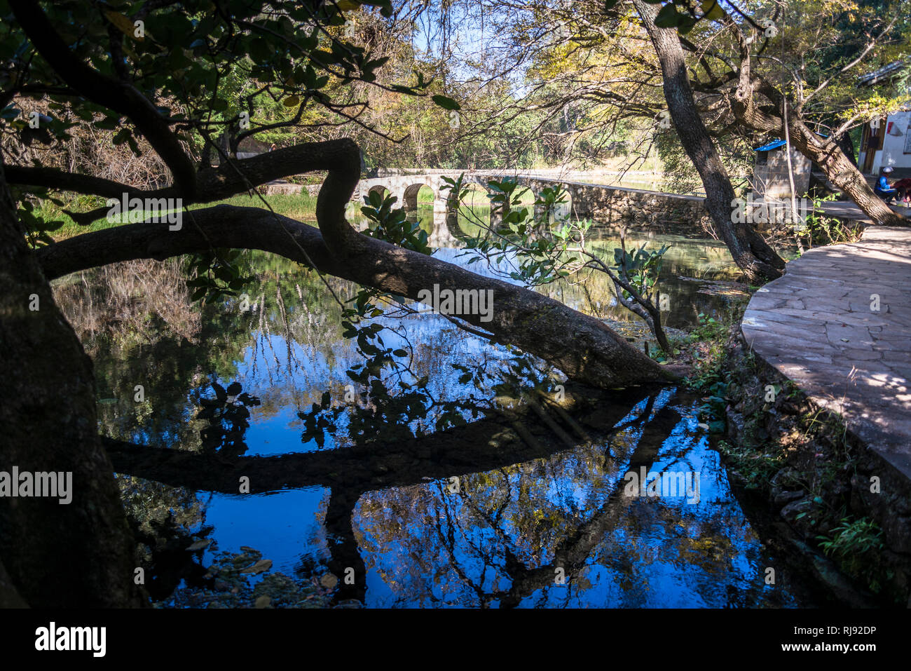 White Dragon Pool of clear underground spring and believed to be sacred ...