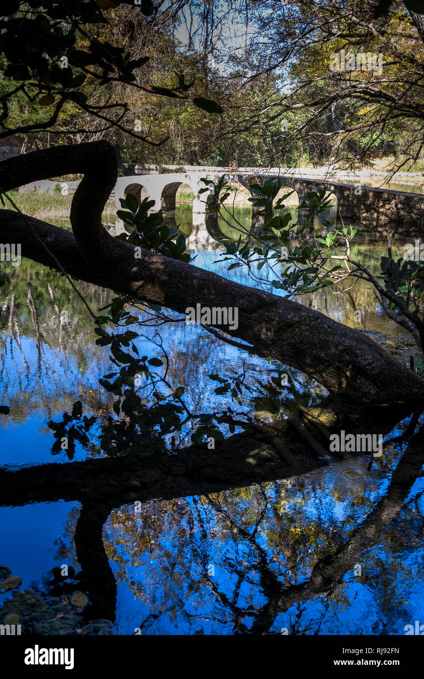 White Dragon Pool of clear underground spring and believed to be sacred ...