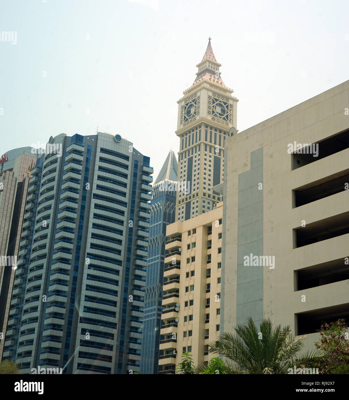 Al Yaqoub Tower in Dubai. Dubai is the largest, most populous city in ...