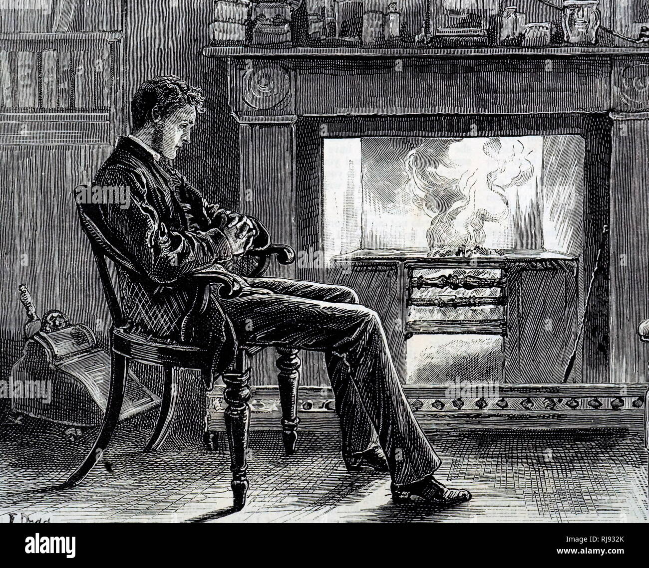 Sitting beside fire hi-res stock photography and images - Alamy