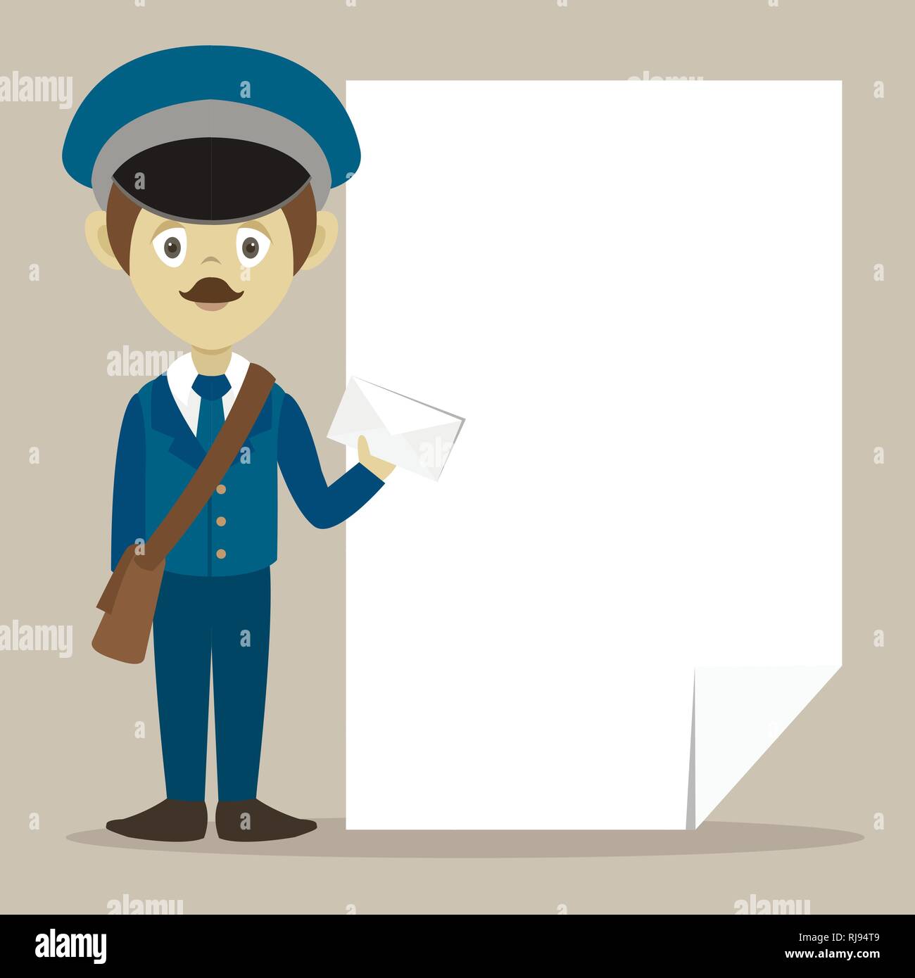 Official postman in uniform hi-res stock photography and images - Alamy