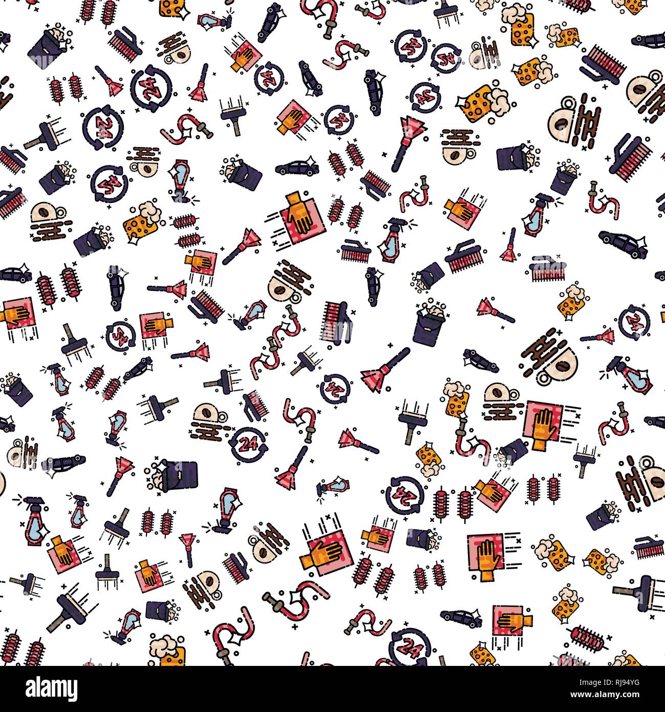 Car wash pattern. Vector illustration EPS 10 Stock Vector Image & Art ...