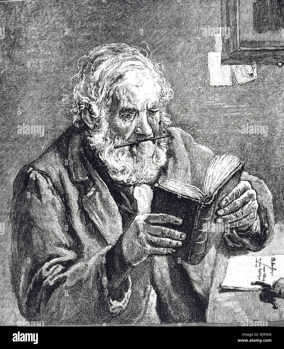 Victorian man engraving hi-res stock photography and images - Alamy