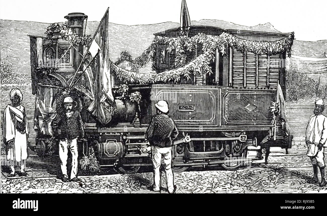 India railway 19th century hi-res stock photography and images - Alamy