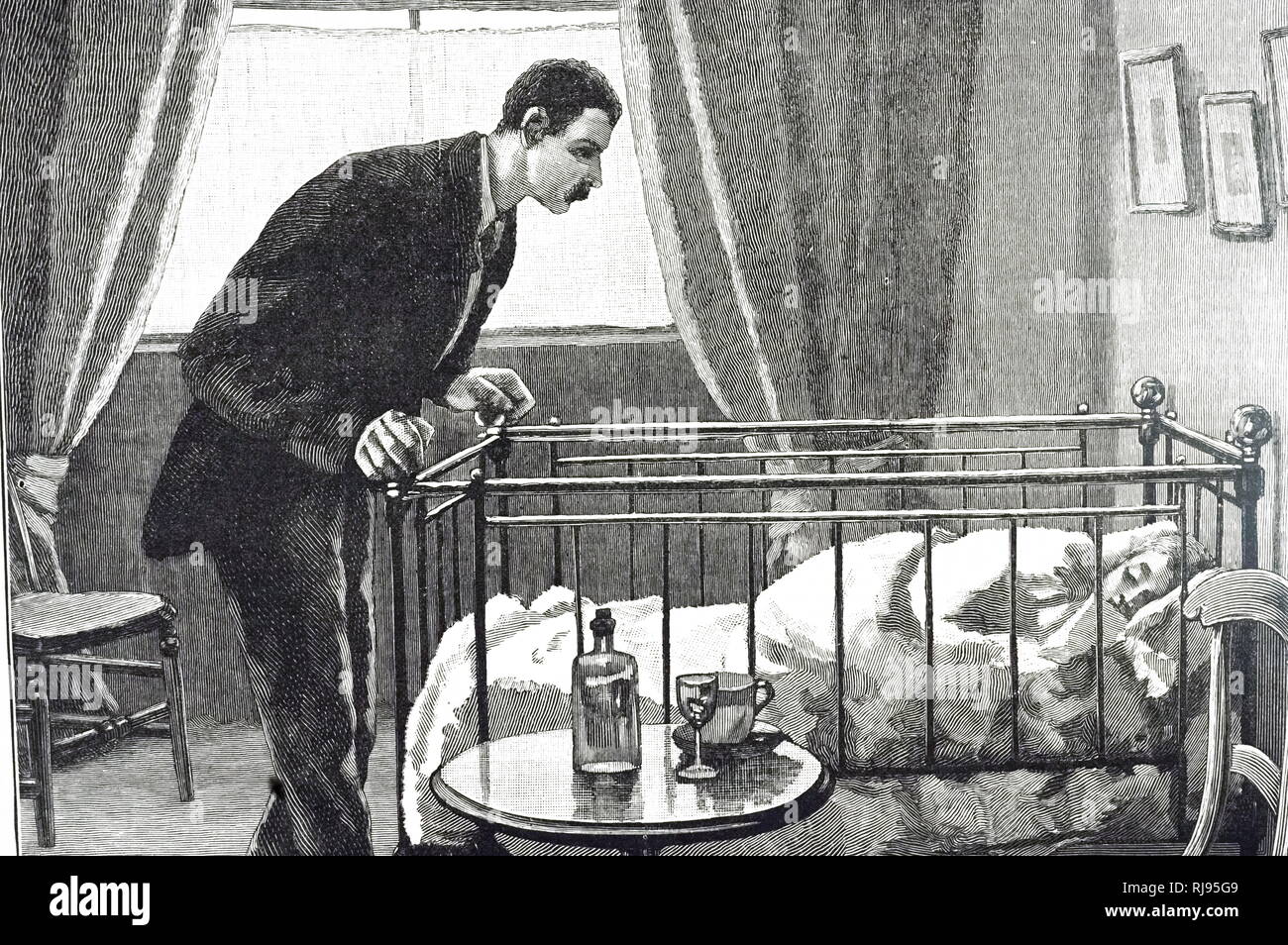 Child sickness victorian era hi-res stock photography and images - Alamy