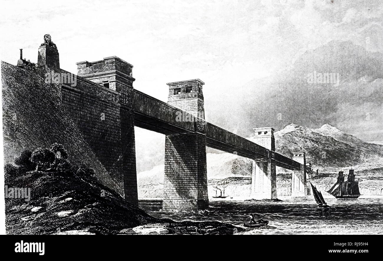 Britannia rail bridge hi-res stock photography and images - Alamy