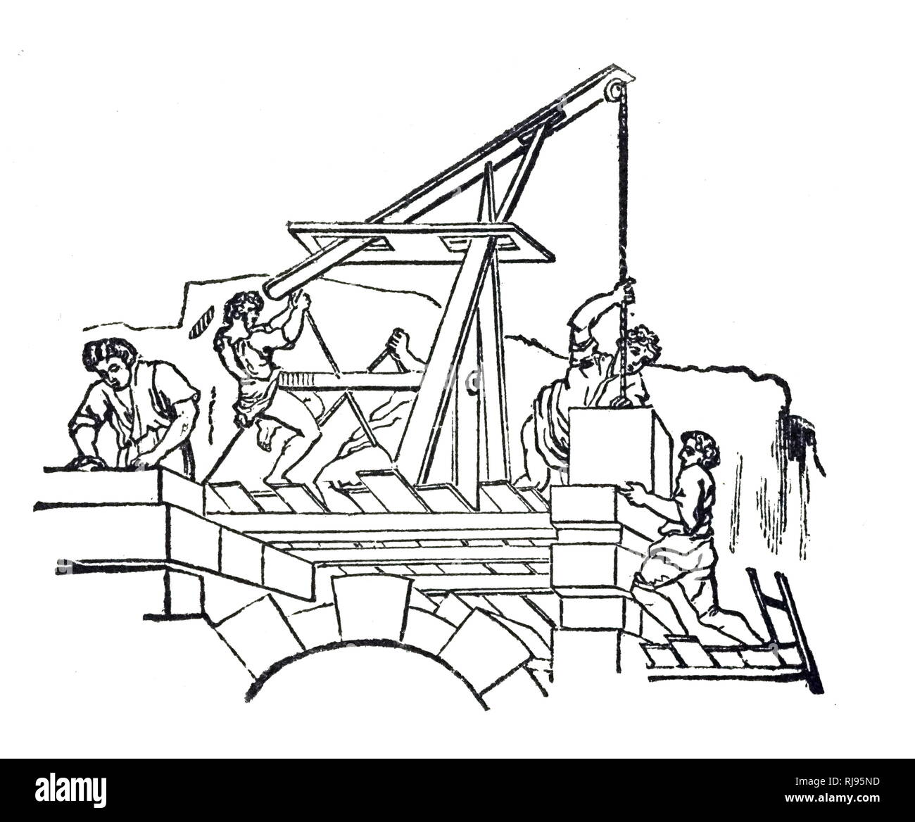 Lifting stone lever hi-res stock photography and images - Alamy